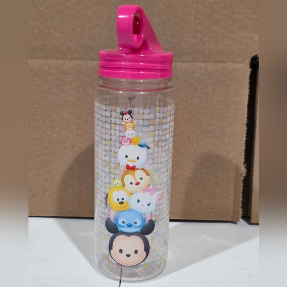 Disney | Other | Disney Tsum Tsum Pink Water Bottle | Poshmark